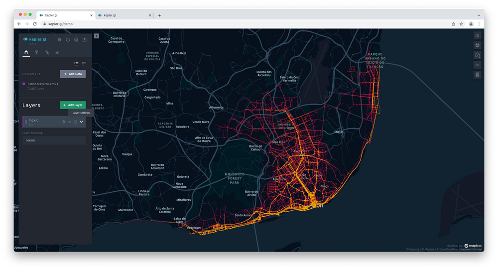 Tutorial - Create a 4D data visualisation with Kepler.gl
