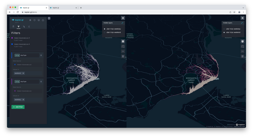 Tutorial - Create a 4D data visualisation with Kepler.gl