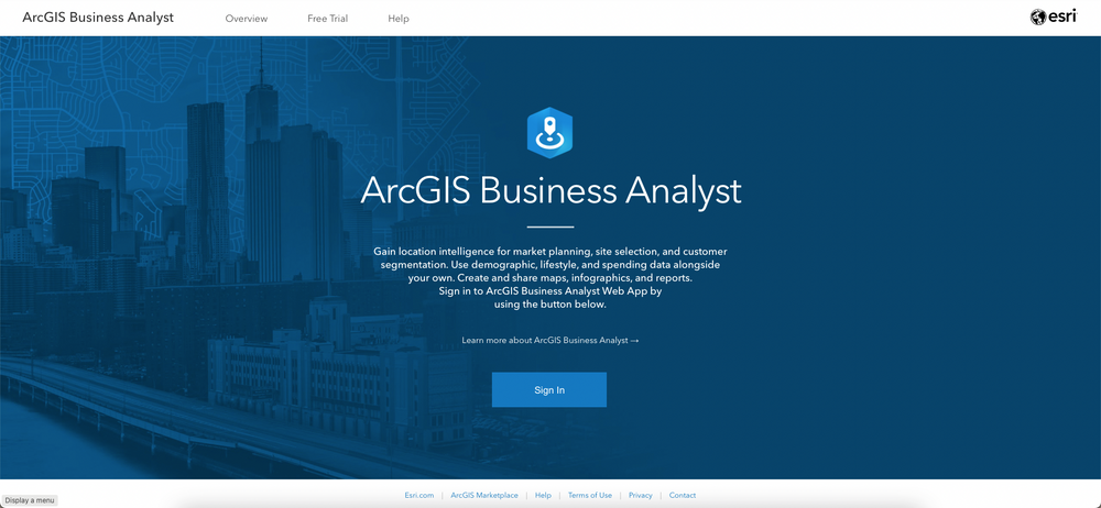 Tutorial – How to use ArcGIS Business Analyst Web App