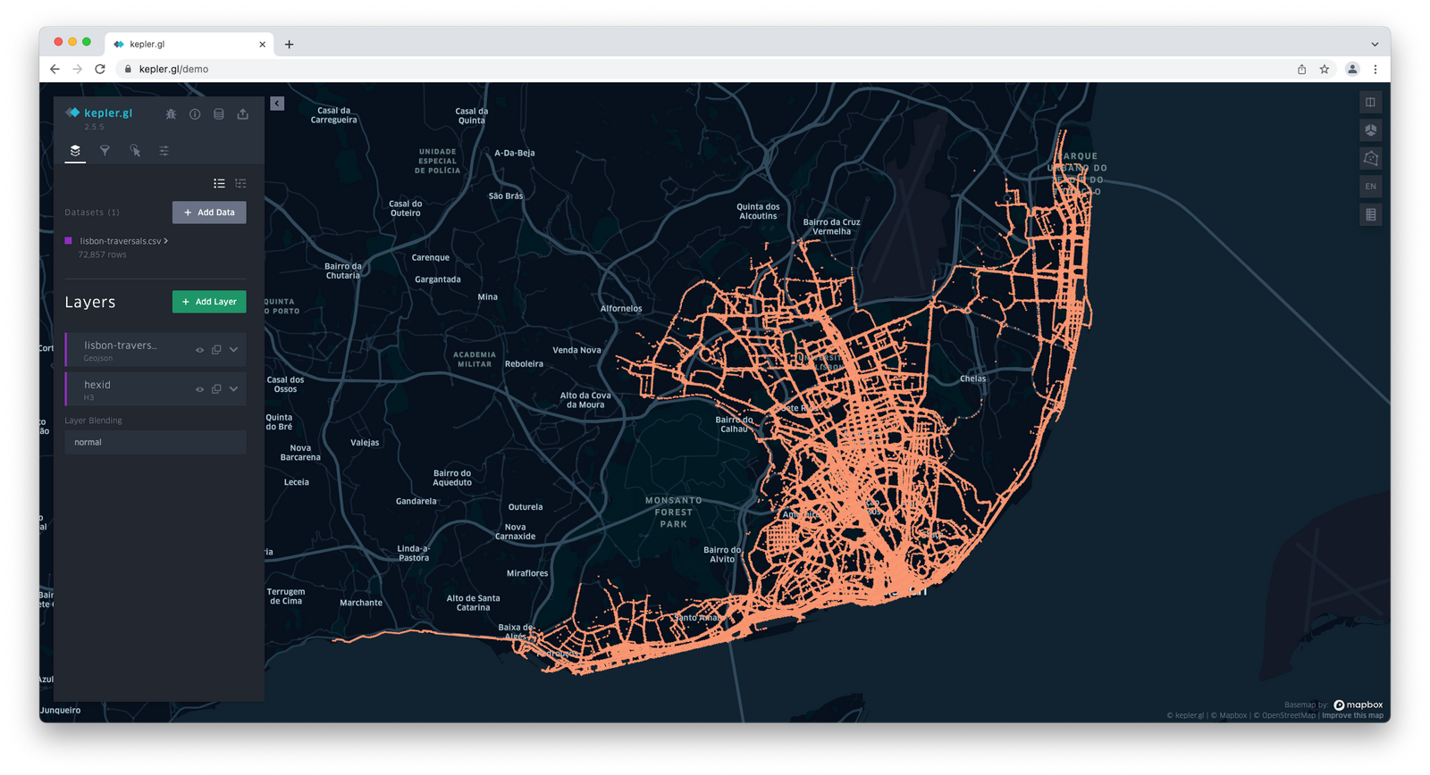 Tutorial - Create a 4D data visualisation with Kepler.gl