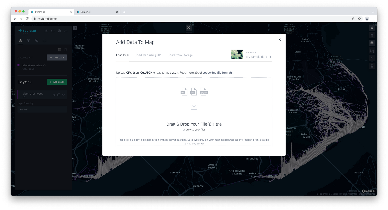 Tutorial - Create a 4D data visualisation with Kepler.gl