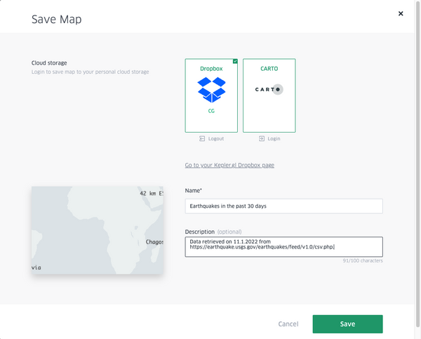 Tutorial - Create an animated visualisation with Kepler.gl